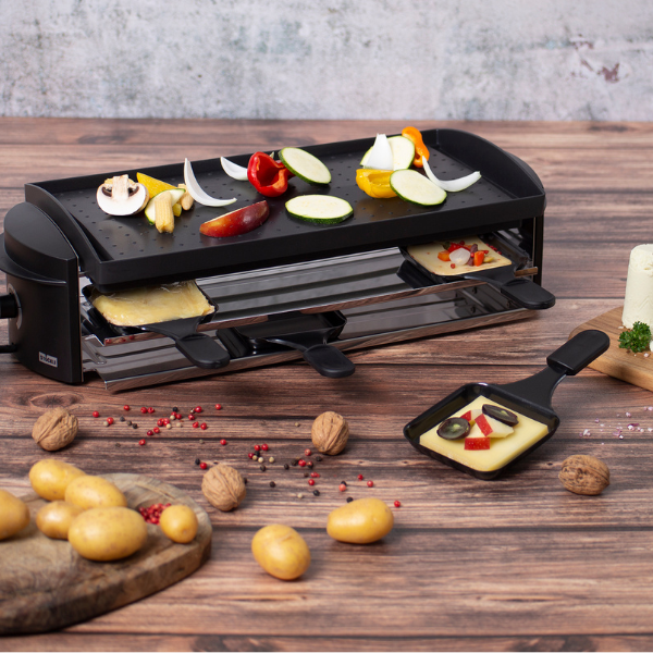 Stockli - 8 Pers Raclette Grill Cheeseboard V8, non-stick top ...