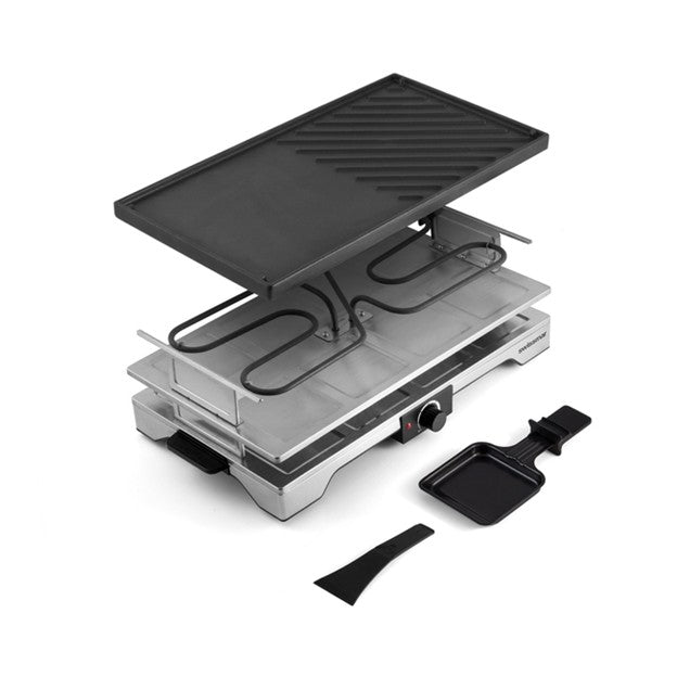 Swissmar Verso 8 Person Indoor Outdoor Raclette Cast Iron Top ...