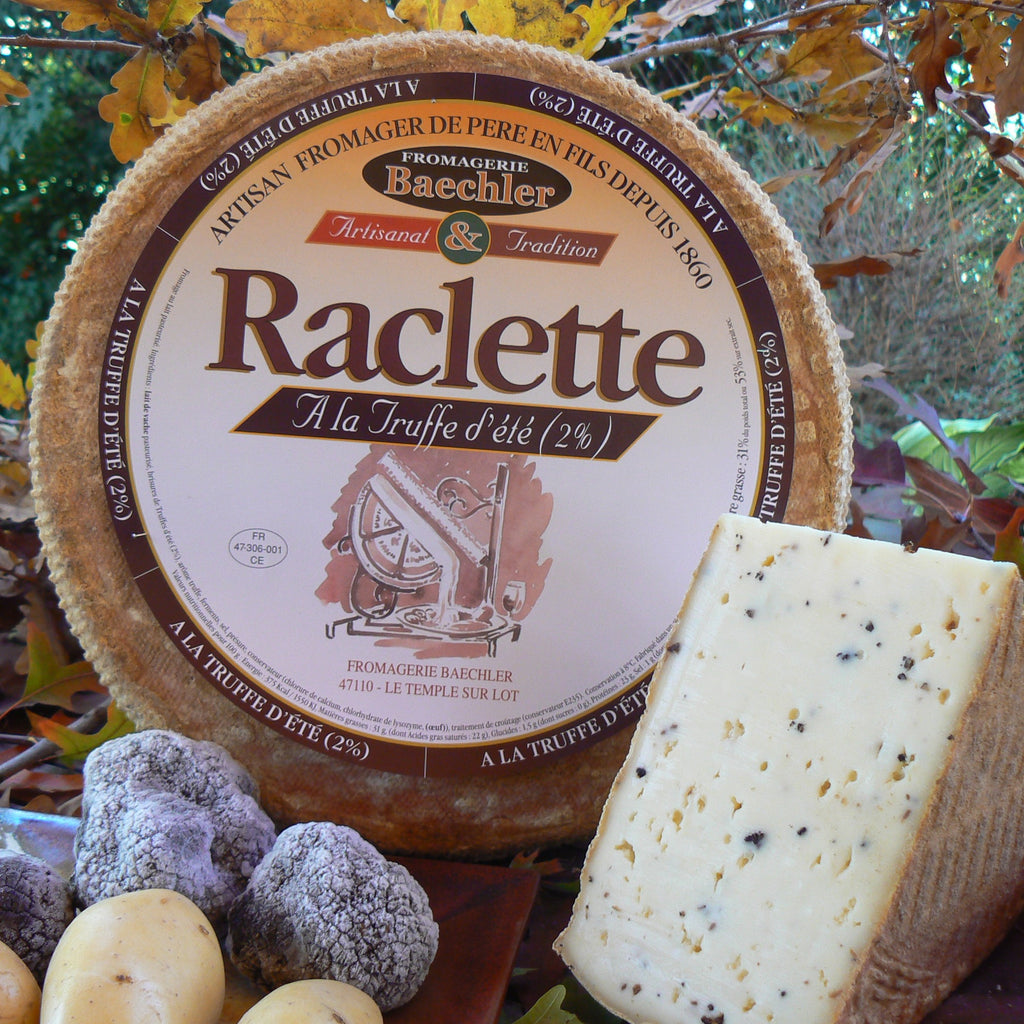 Baechler Truffle Raclette, French, 3.25lbs, quarter wheel – RacletteCorner
