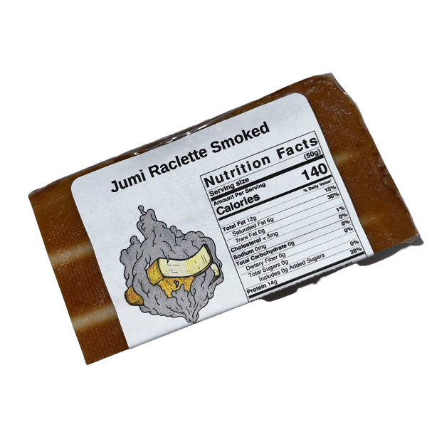 Swiss Raclette Cheese, smoked from Jumi, block, 1.75 lbs – RacletteCorner