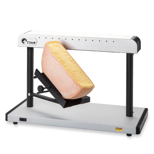 Zinal Raclette Melter for 2 1/2 wheels of cheese from TTM – RacletteCorner