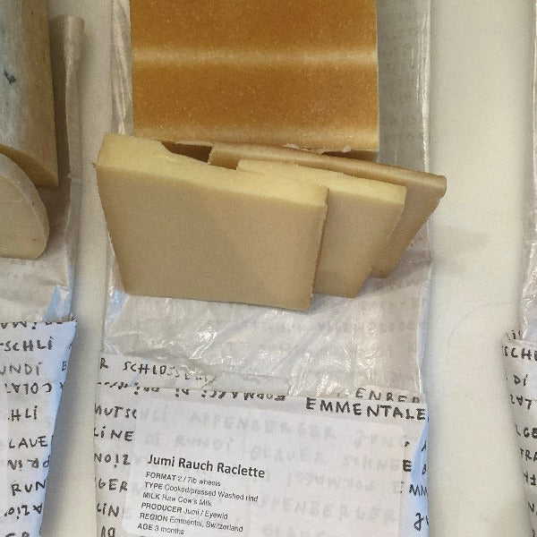 Swiss Raclette Cheese, smoked from Jumi, half square, 7 lbs ...